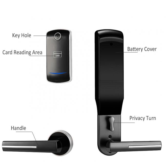 Encoder Hotel Smart Door Locks M1fare Hotel Swipe Card Door Locks