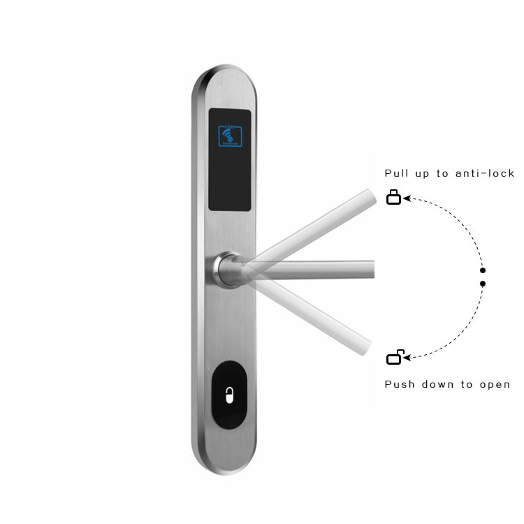 Slim SUS304 Sliding Door Smart Lock Slim DC 6V Fireproof Waterproof