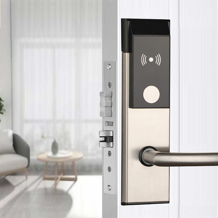 Keyless Hotel Electronic Key Card Door Locks M1fare Stainless Steel