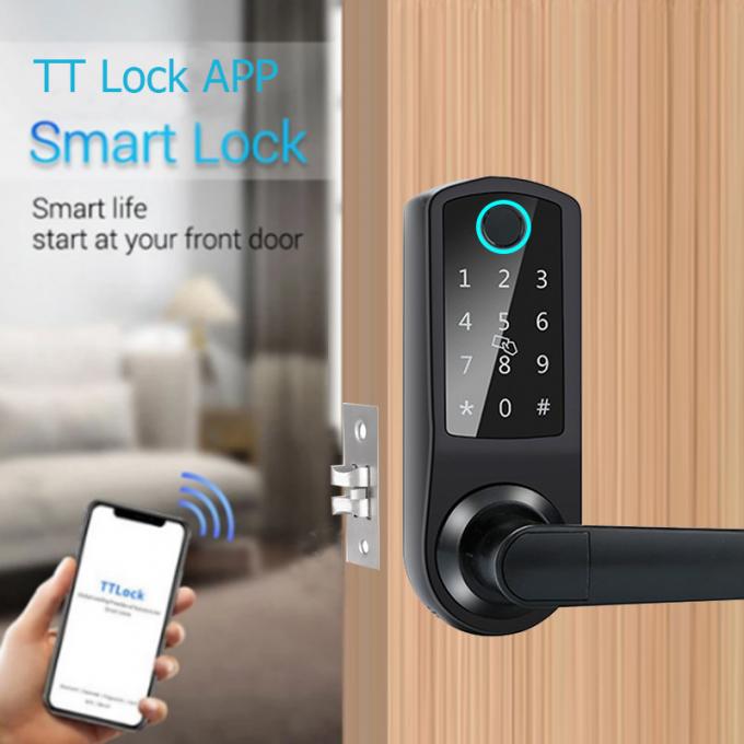 Home 30mm Electronic Keyless Door Locks 4xAA Electronic Security Door Locks