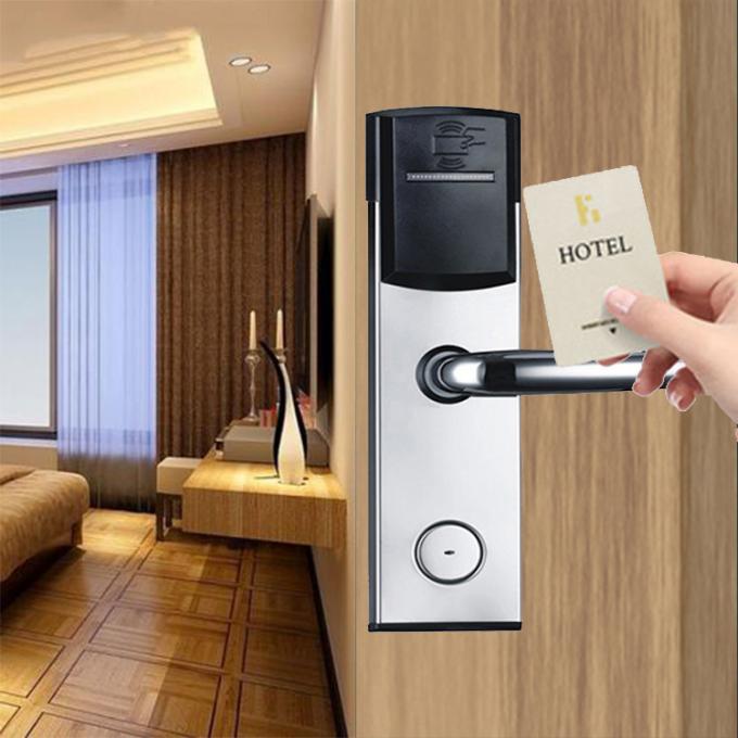 DC 6V Hotel Card Door Locks 77mm Rfid Door Lock System