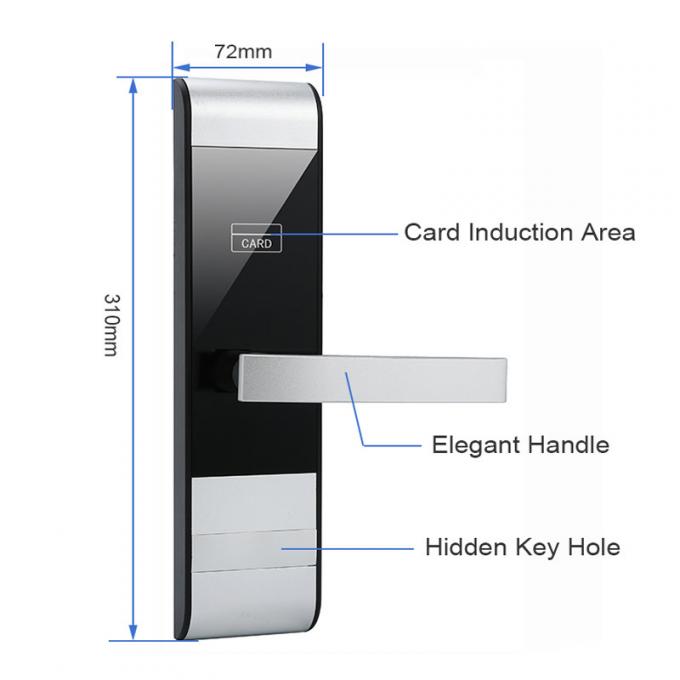 AA Rfid Card Door Lock System 1.5V Hotel Card Reader Door Locks