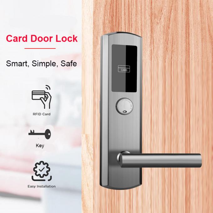 Ss304 Hotel Card Reader Locks Swipe ANSI Hotel Card Door Lock System