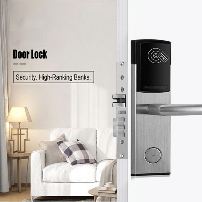 FCC Keyless Door Lock Ss304 Hotel Door Key Card System