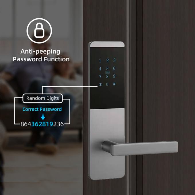 Silver Color CE FCC mechanical door combination lock With App Control